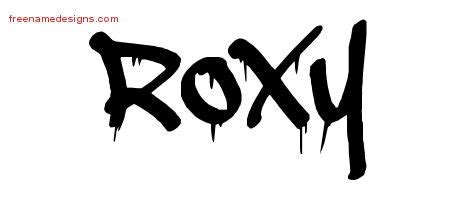 Graffiti Name Tattoo Designs Roxy Free Lettering Free Name Designs