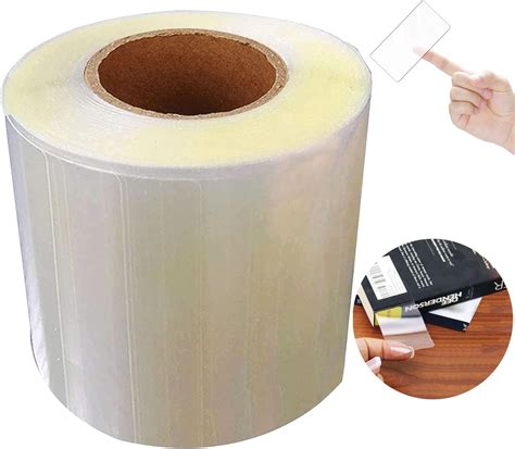 300pcs Clear Label Protector Shields 2x3 Vinyl Label Shields Library Book Repaire Tape Labels