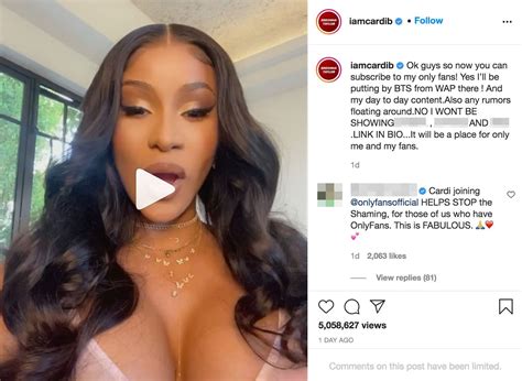 Cardi B Joins Onlyfans And Is Charging 499 A Month On X Rated