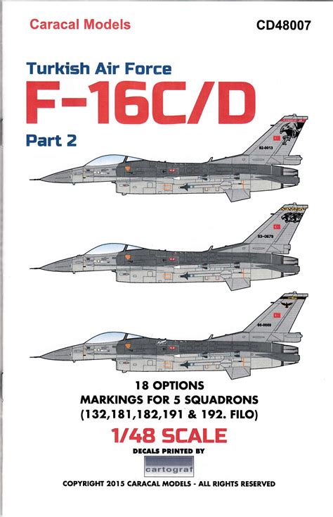 Carcd48007 1 48 Decals F 16c F 16d Falcon Turkish Desertcart New Zealand