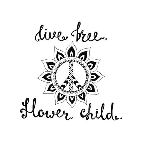 260 Symbols Of Peace Peace Sign Hippie Black And White Stock