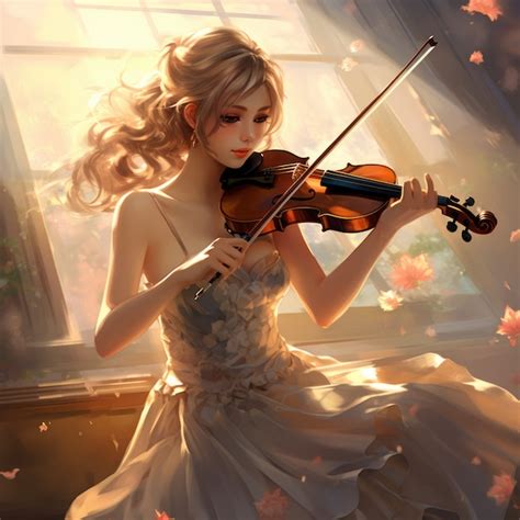 Anime Girl With Violin Images Free Download On Freepik