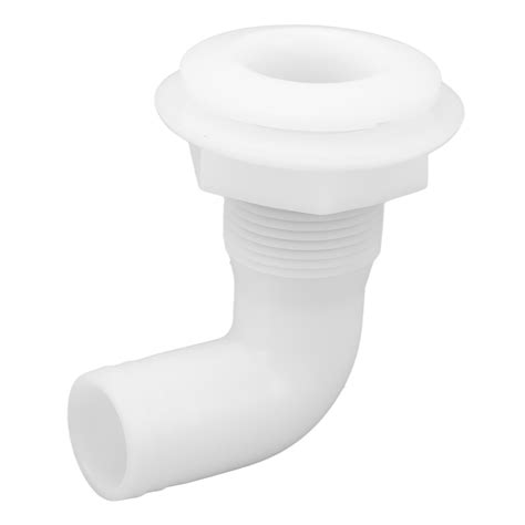 Marine Thru Hull Connector Leakproof Ergonomic Reliable Rugged 90° Thru