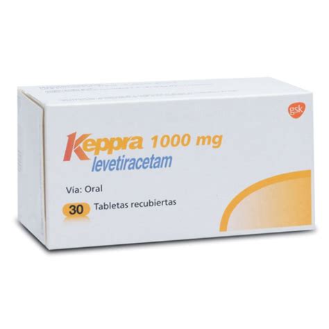 Keppra 1000 Mg Levetiracetam X 30 Tabletas