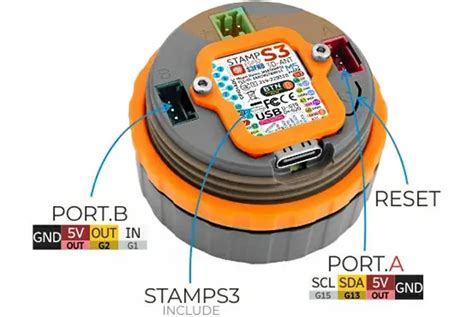 M5stack Esp32 S3 Smart Rotary Knob W 1 28 Inch Round Touch Screen Robotshop