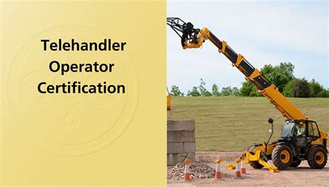 The Cco Telehandler Certification Is Cco Certification