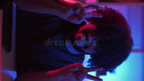 Vertical Peace Sign Funny Hipster Man Meme Stock Footage Video Of