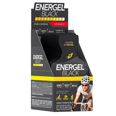 Kit 2x Energel Black 10 Sachês Morango Bodyaction Em Promoção