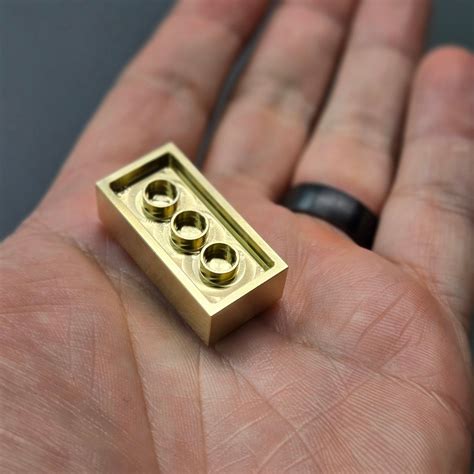 Brass Brick Gold Metal Bricks Master Builder Inspired T Ideas