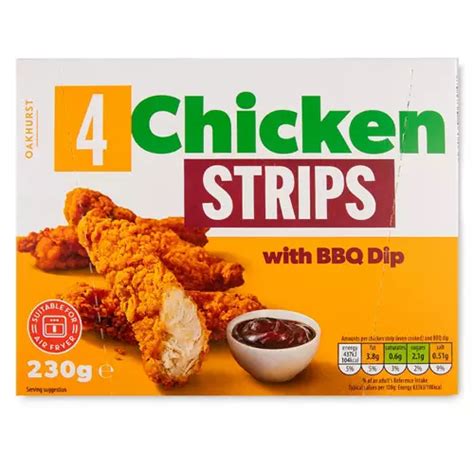 Chicken Strips 4 Pack With Bbq Dip Aldi Uk