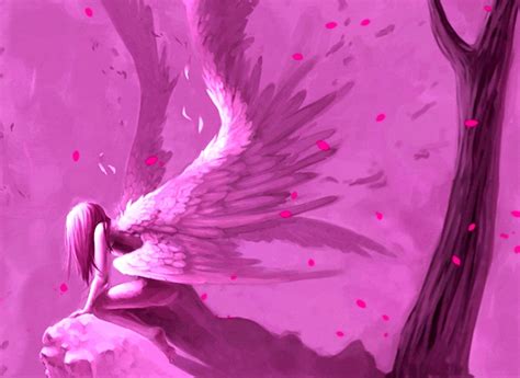 Pink Angel Wallpapers Wallpaper Cave