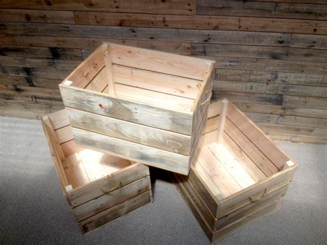 Wooden Pallet Storage Crates Larger Size Industrialdesignnz