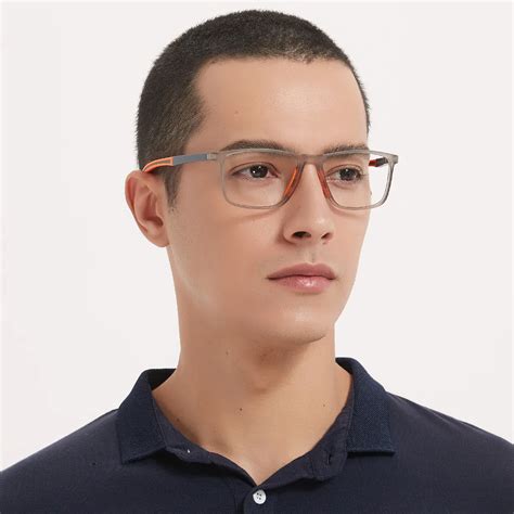 Rectangle Grey Reading Glasses