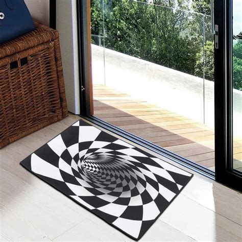 3d Bottomless Hole Optical Illusion Area For Coffee Table 50x80cm