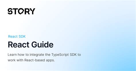 React Guide Story Documentation