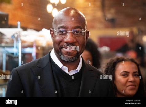 Atlanta Georgia Usa 23rd Nov 2022 Sen Raphael Warnock Meets With