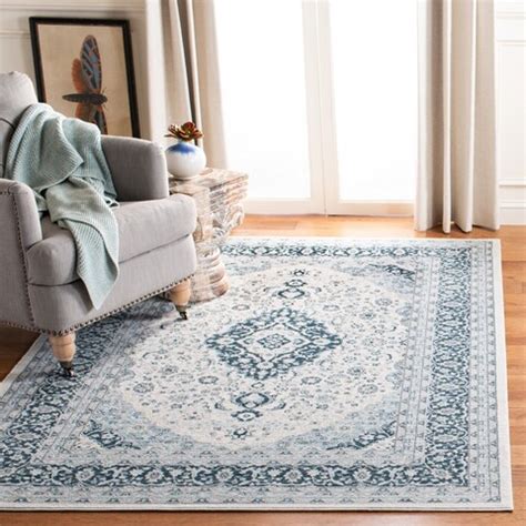 Grey And Blue Area Rugs The Isabella Collection Safavieh