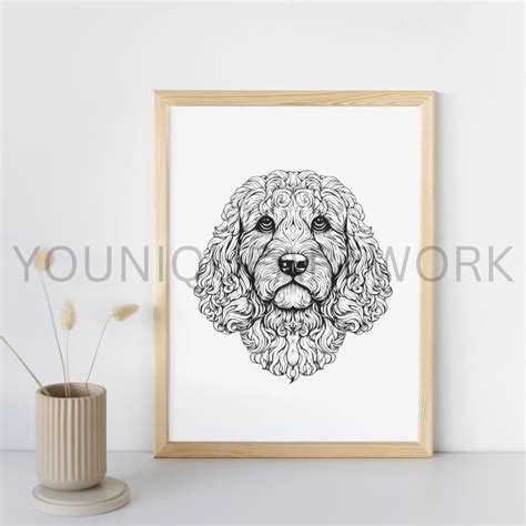 Cockapoo Svg Bundle Png Dogs Clipart Hand Drawn Dog Vector Etsy