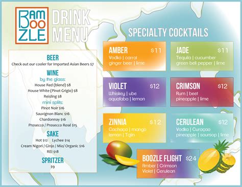 Regular Menu Seminole Heights Eat Bamboozle