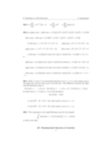 Solution Problem Set Solutions Differentials Indefinite Integration