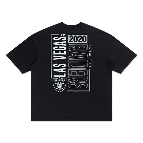 Las Vegas Raiders Graphic Coolera™ Black Oversized Short Sleeve T Shir