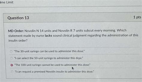 Ime Limitquestion 131 ﻿ptsmd Order Novolin N 14
