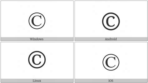 Copyright Sign Utf 8 Icons