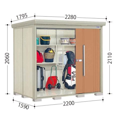 タクボ物置 屋外 大型 Mrストックマン ダンディ Nd S2215y 幅2280×奥行1795×高さ2110mm 多雪型 標準屋根 側面棚タイプ 環境生活 Yahoo店
