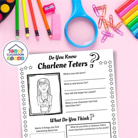 Free Charlene Teters Worksheet Level Up Your Worksheets