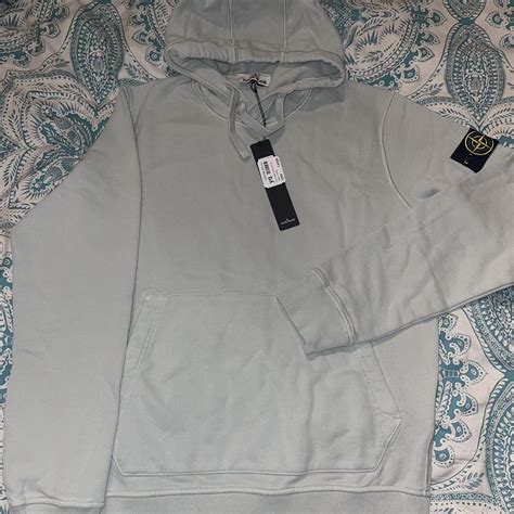Stone Island Grigio Hoodie Mens Large Brought For Depop