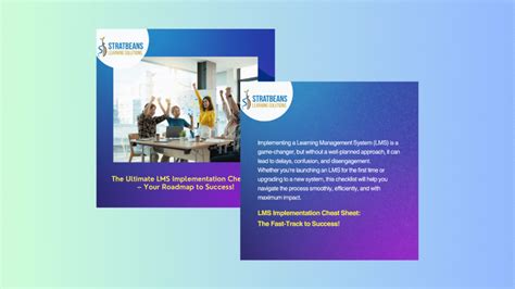 Lms Implementation Checklist Stratbeans Learning Solutions
