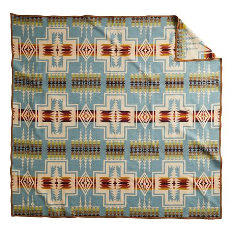 Pendleton Shale Harding Jacquard Wool Blanket Queen Madeinoregon