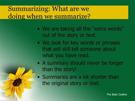 Summarizing Ppt Educational Assessment Education