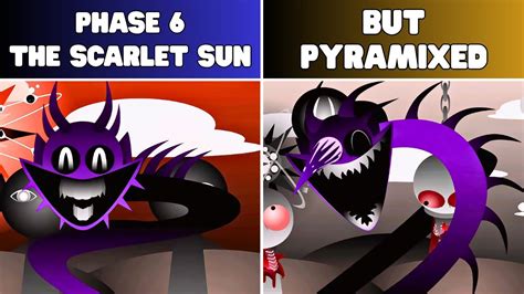 Incredibox Sprunki Phase 6 The Scarlet Sun Original Vs Pyramixed