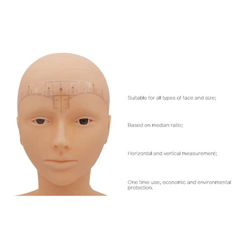 50pcs Disposable Eyebrow Ruler Sticker Adhesive Ey Vicedeal