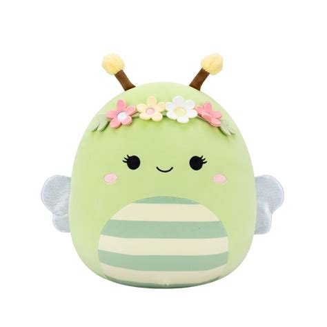 Squishmallows 12 Green Bee With Fuzzy Antenna And Flower Crown 12 In