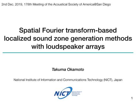 Spatial Fourier Transform Based Localized Sound Zone Generation With Loudspeaker Array Pdf