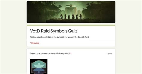 Votd Raid Symbols Quiz Helpful For Players Trying To Learn Memorize