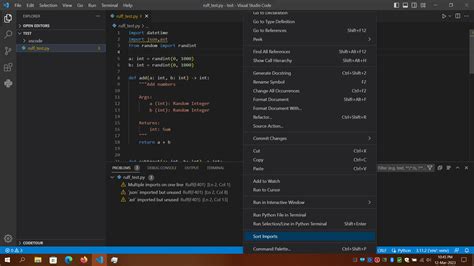 Sort Imports Works When Isort Is Installed · Issue 151 · Astral Shruff Vscode · Github