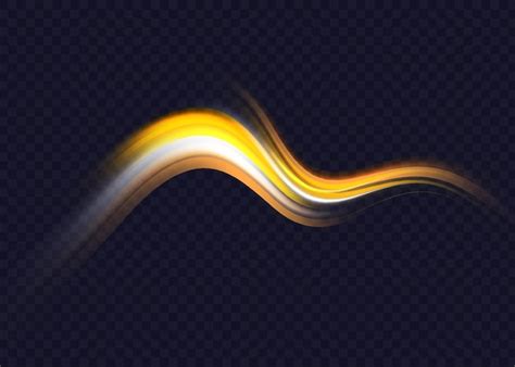 Premium Psd Glowing Shiny Wave Light Lines Effect