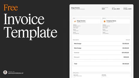 Invoice Template Free Figma Invoice Template Free Figma
