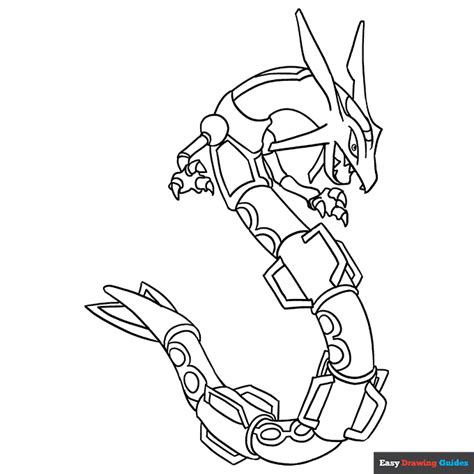 Pokemon Mega Rayquaza Coloring Pages