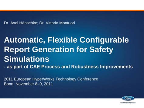 Pdf Automatic Flexible Configurable Report Generation For Safety Simulations Dokumentips
