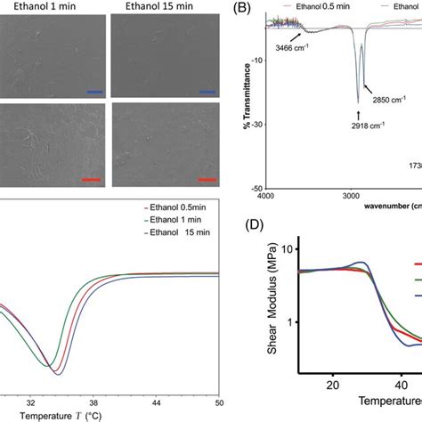 Physiochemical Effects Of Ethanol Treatment At 25°c On Polyglycerol