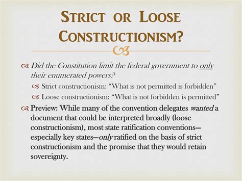 Strict Constructionist Definition