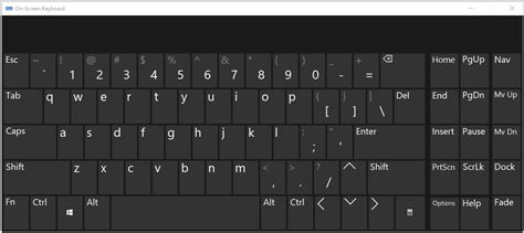 On Screen Keyboards Bluescreen Computer