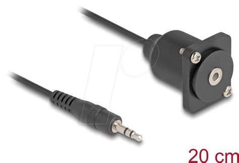 Delock 88150 Jack Cable Plug Socket D Type Black 20 Cm At Reichelt Elektronik