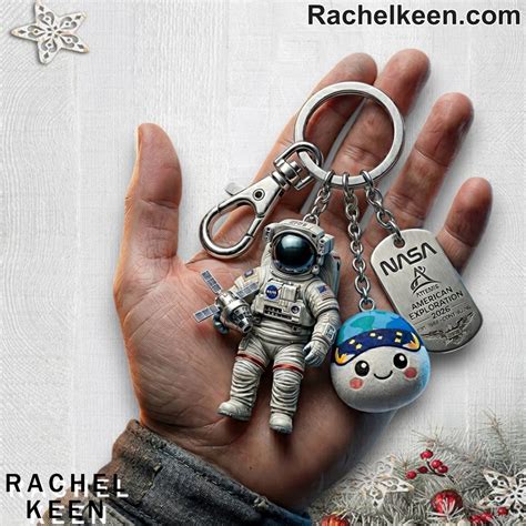 Artemis Ii American Exploration 2026 Est 1958 Continue Keychain