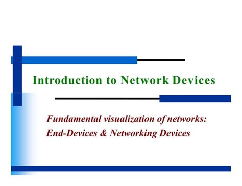 Introduction To Network Devices And Addressing Schemes Pptx Computer