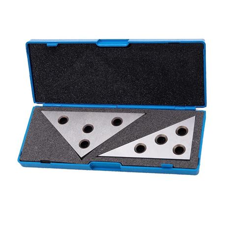Premium Angle Block Gauge Kit 2 Solid Angle Plates 45 45 90 And 30 60 90